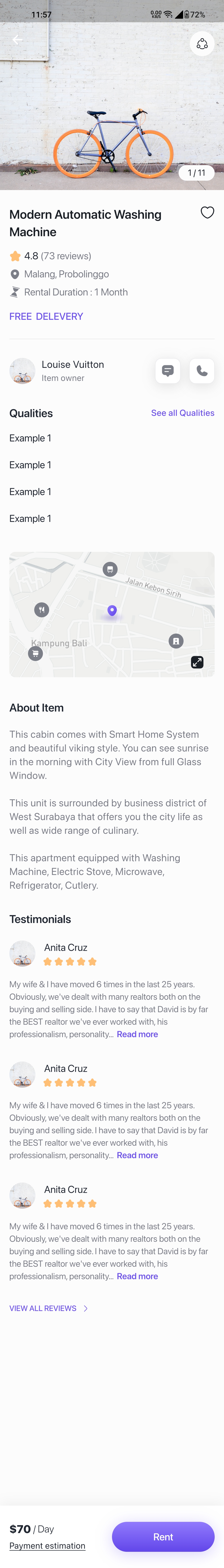 Flutter Rental App Rent Anything | Flutter UI Kit by KTonixSolutions