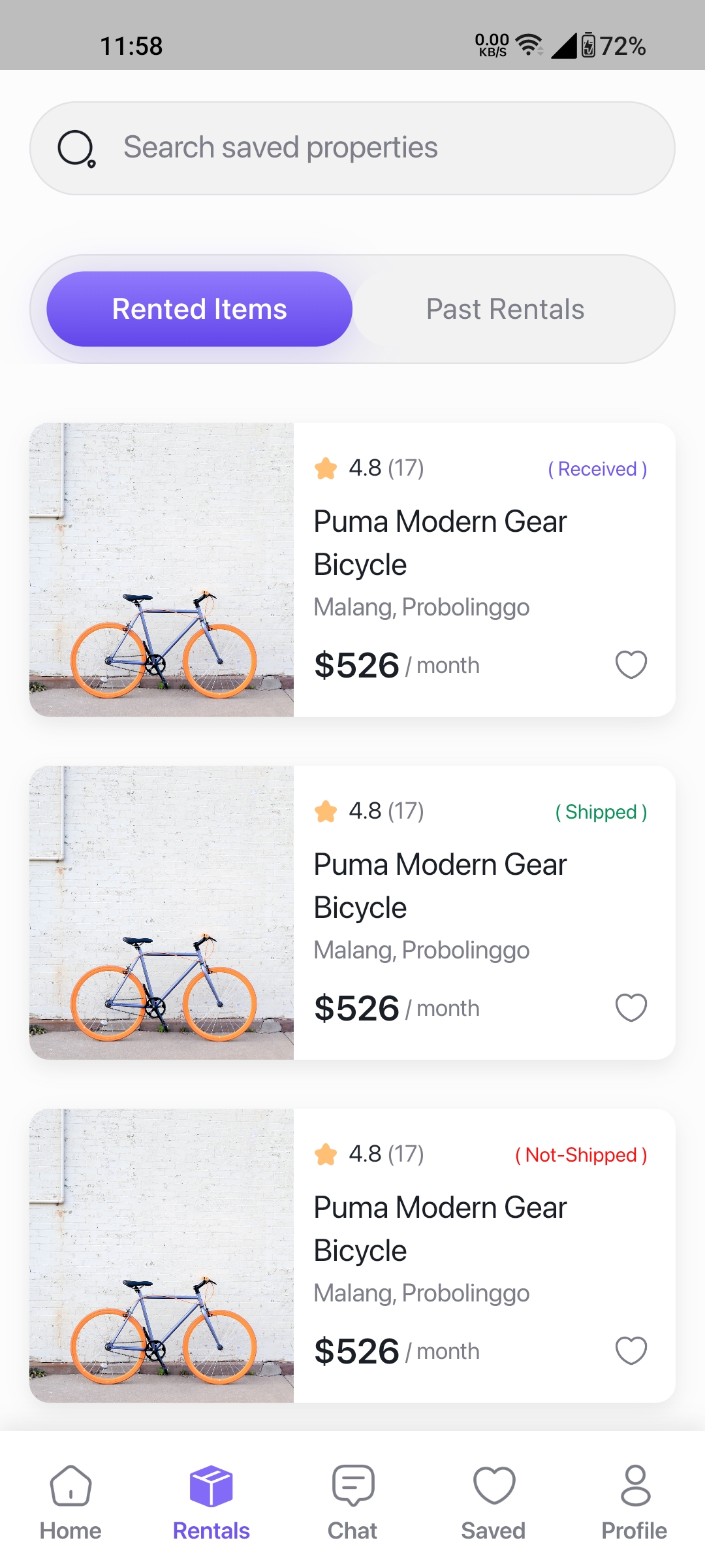 Flutter Rental App Rent Anything | Flutter UI Kit by KTonixSolutions