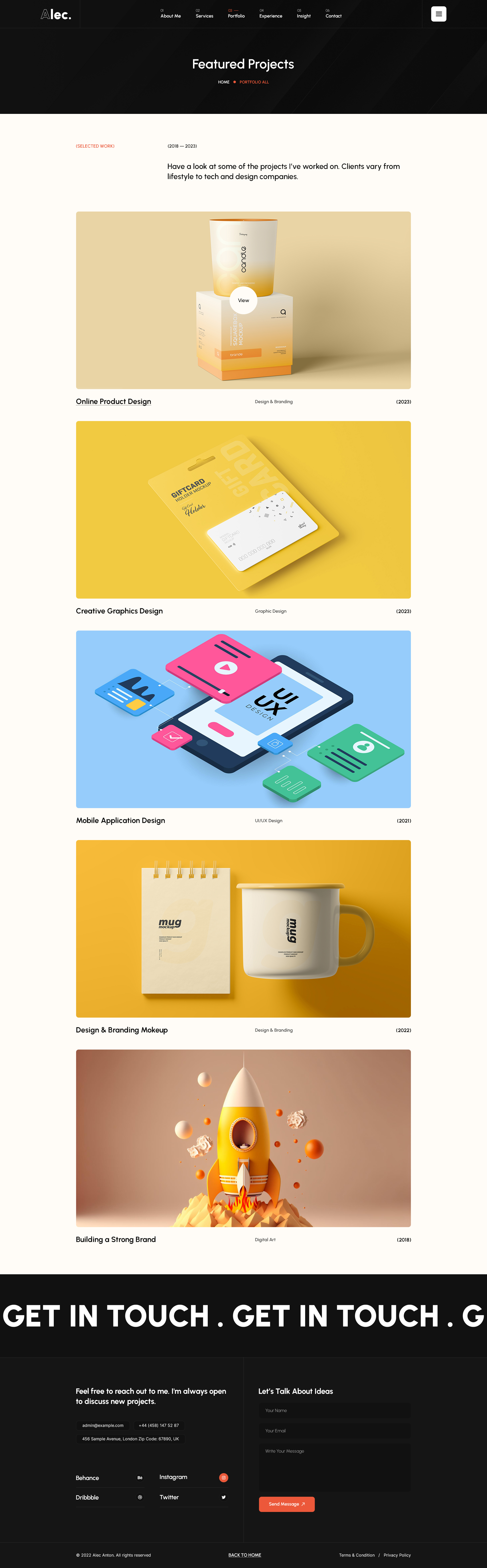 Alec - Personal Portfolio/CV PSD Template. by Wildstone-Theme | ThemeForest