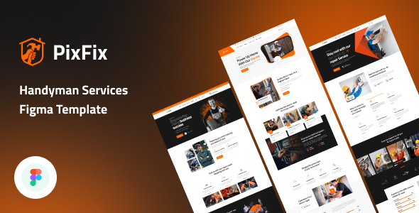 PixFix - Handyman Services Figma Template by RRdevs | ThemeForest