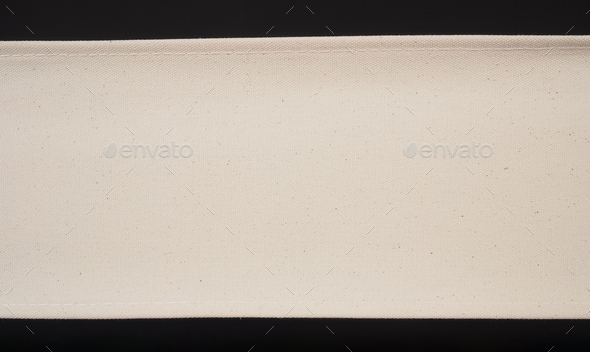 Ivory canvas or nylon texture for background on black background. Stock ...