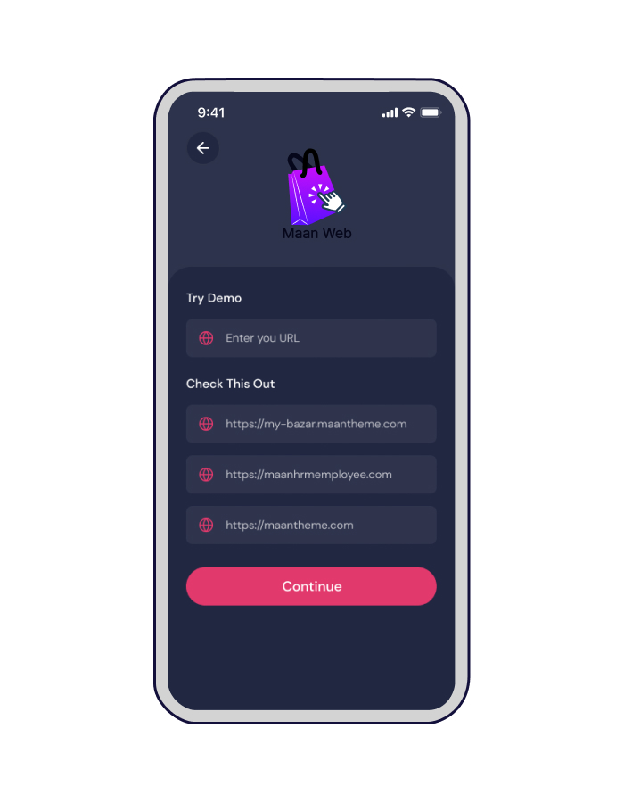 Maan Web- convert your website to flutter App Android & iOS by Acnoo