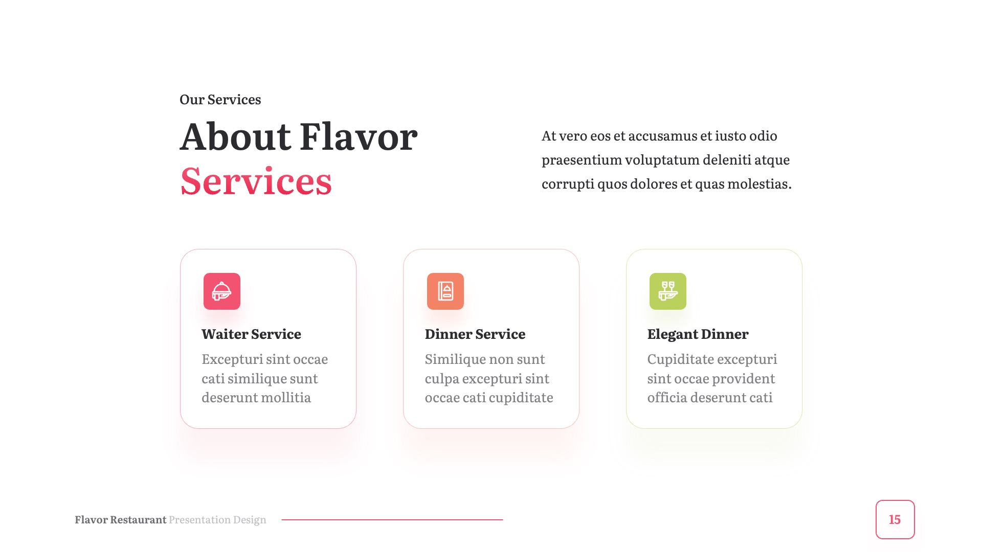Flavor - Restaurant PowerPoint Presentation, Presentation Templates