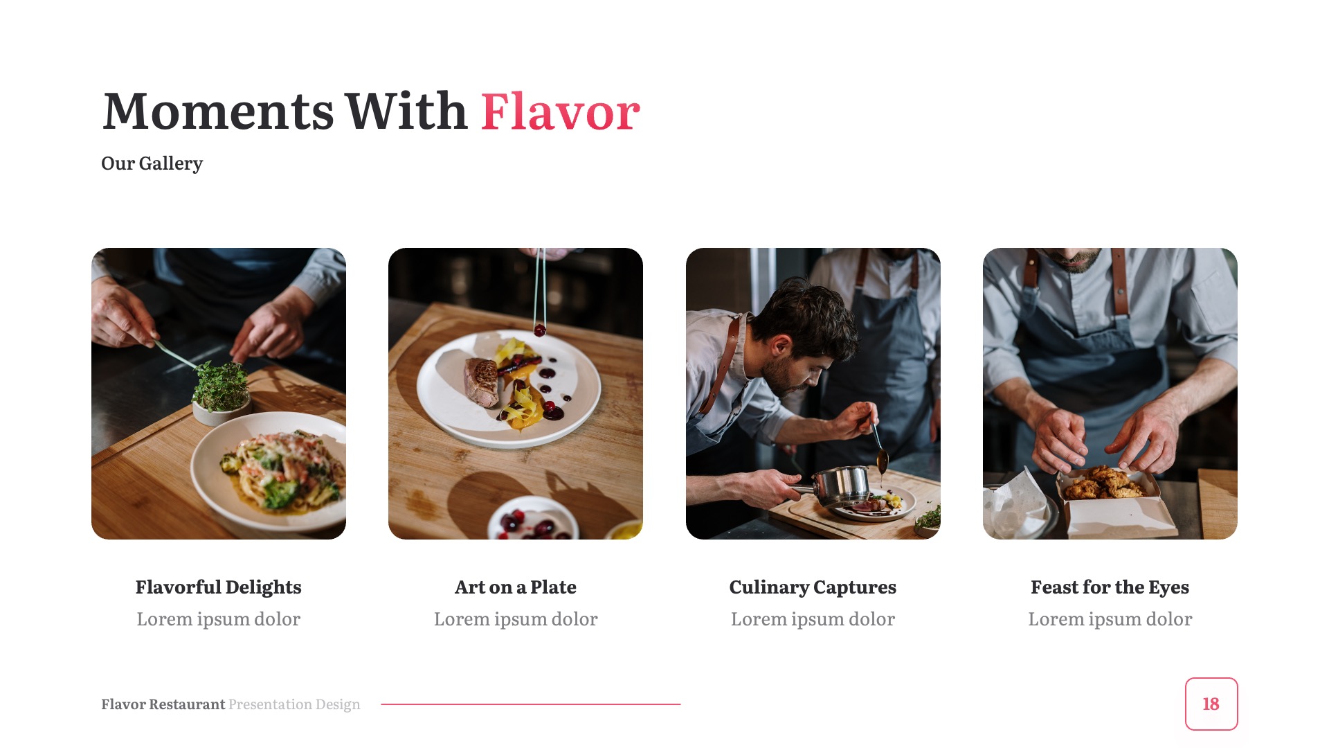 Flavor - Restaurant PowerPoint Presentation, Presentation Templates