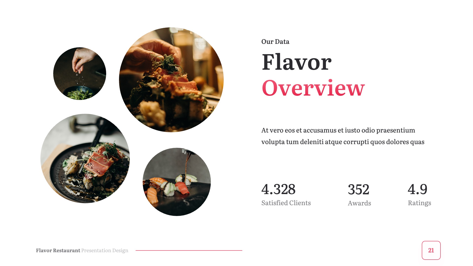 Flavor - Restaurant PowerPoint Presentation, Presentation Templates