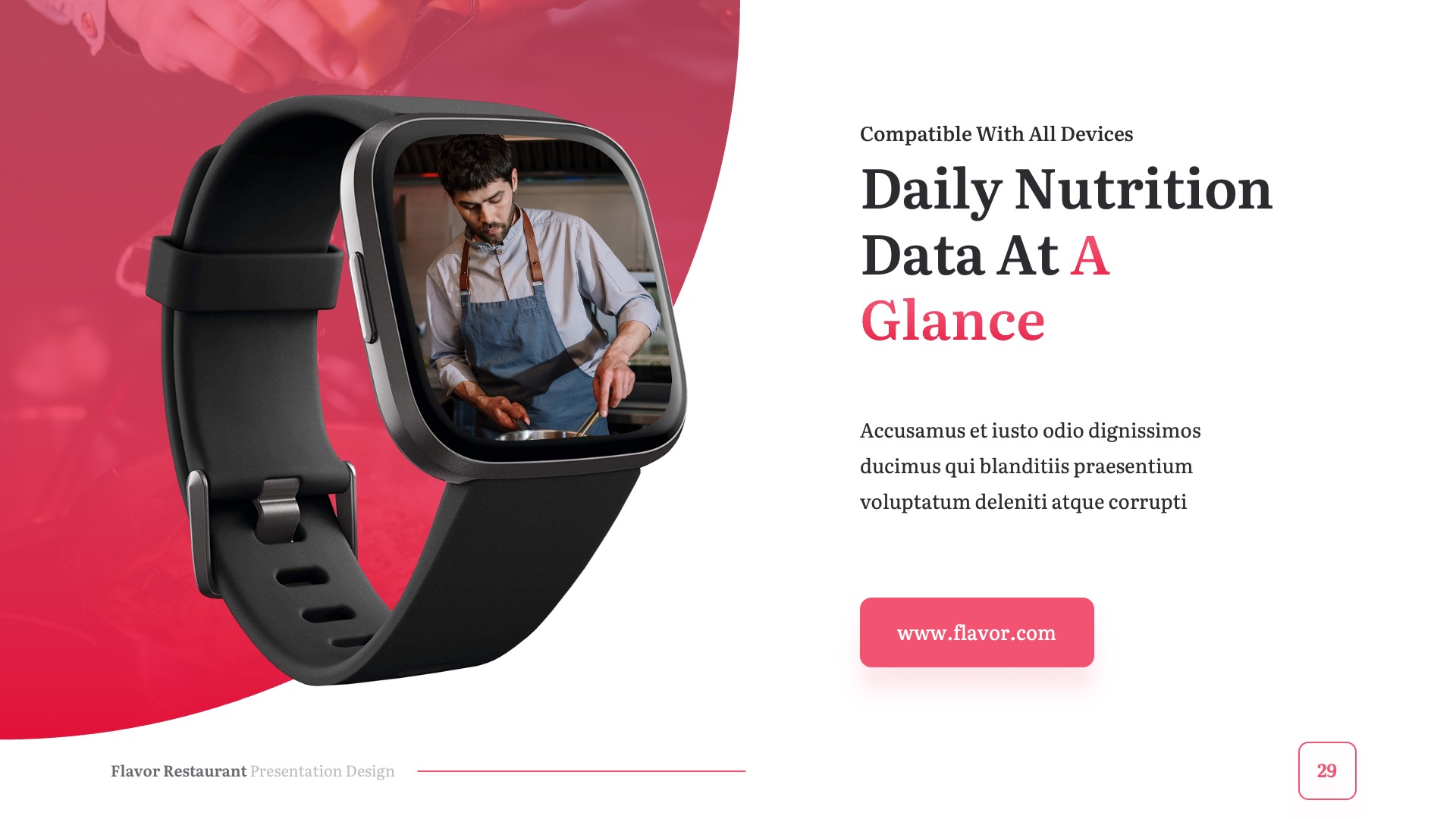 Flavor - Restaurant PowerPoint Presentation, Presentation Templates