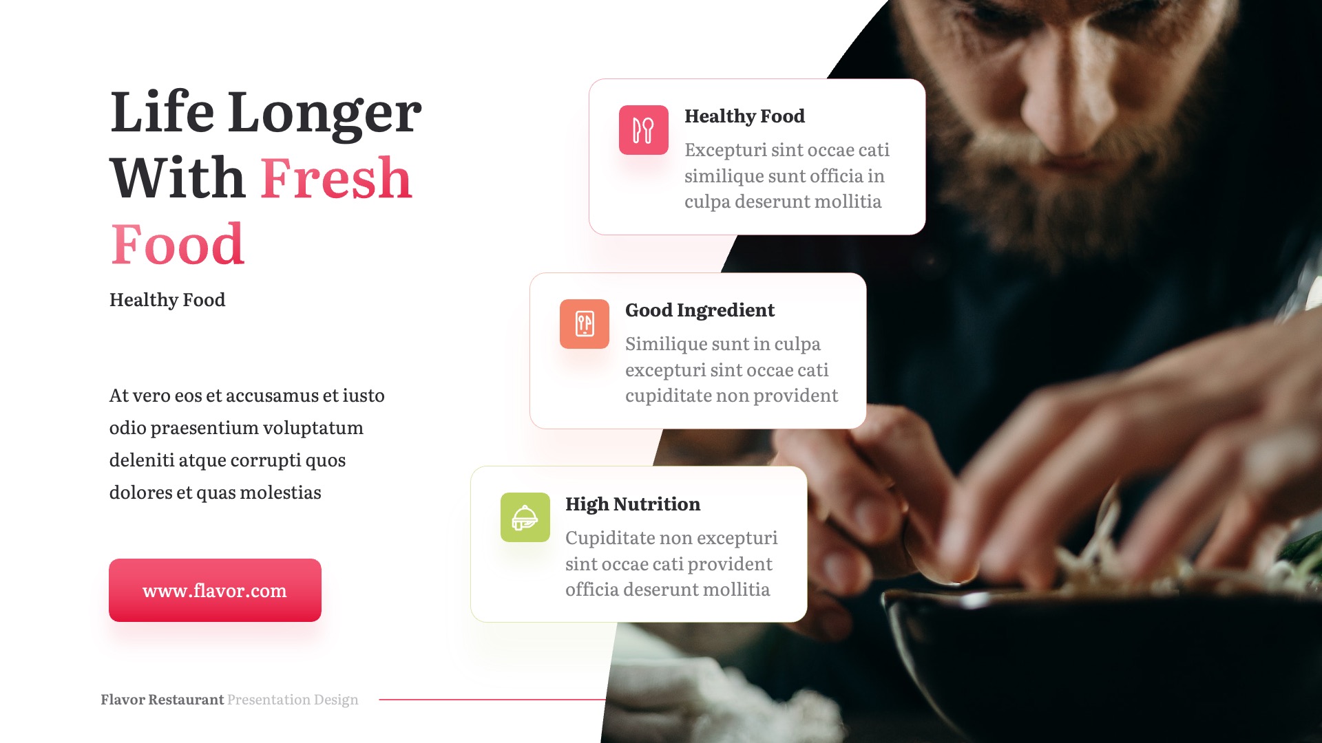 Flavor - Restaurant PowerPoint Presentation, Presentation Templates