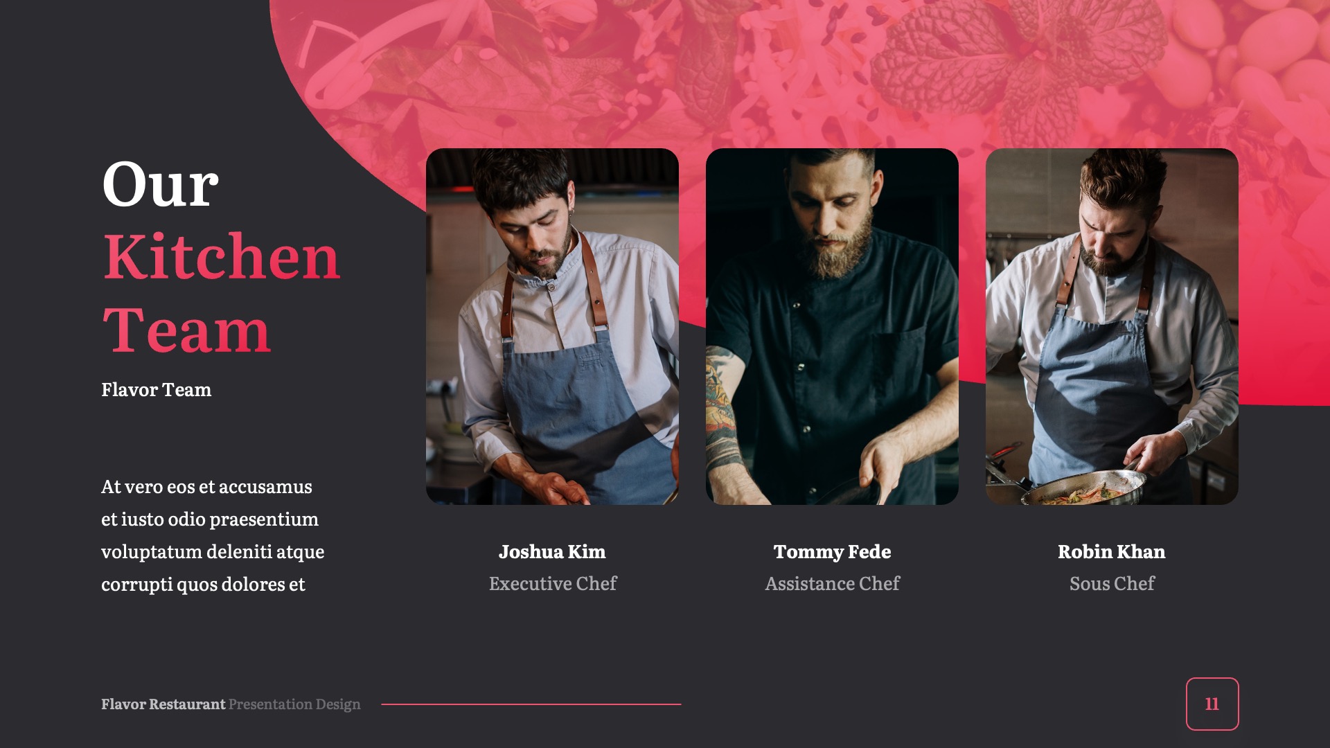 Flavor - Restaurant PowerPoint Presentation, Presentation Templates