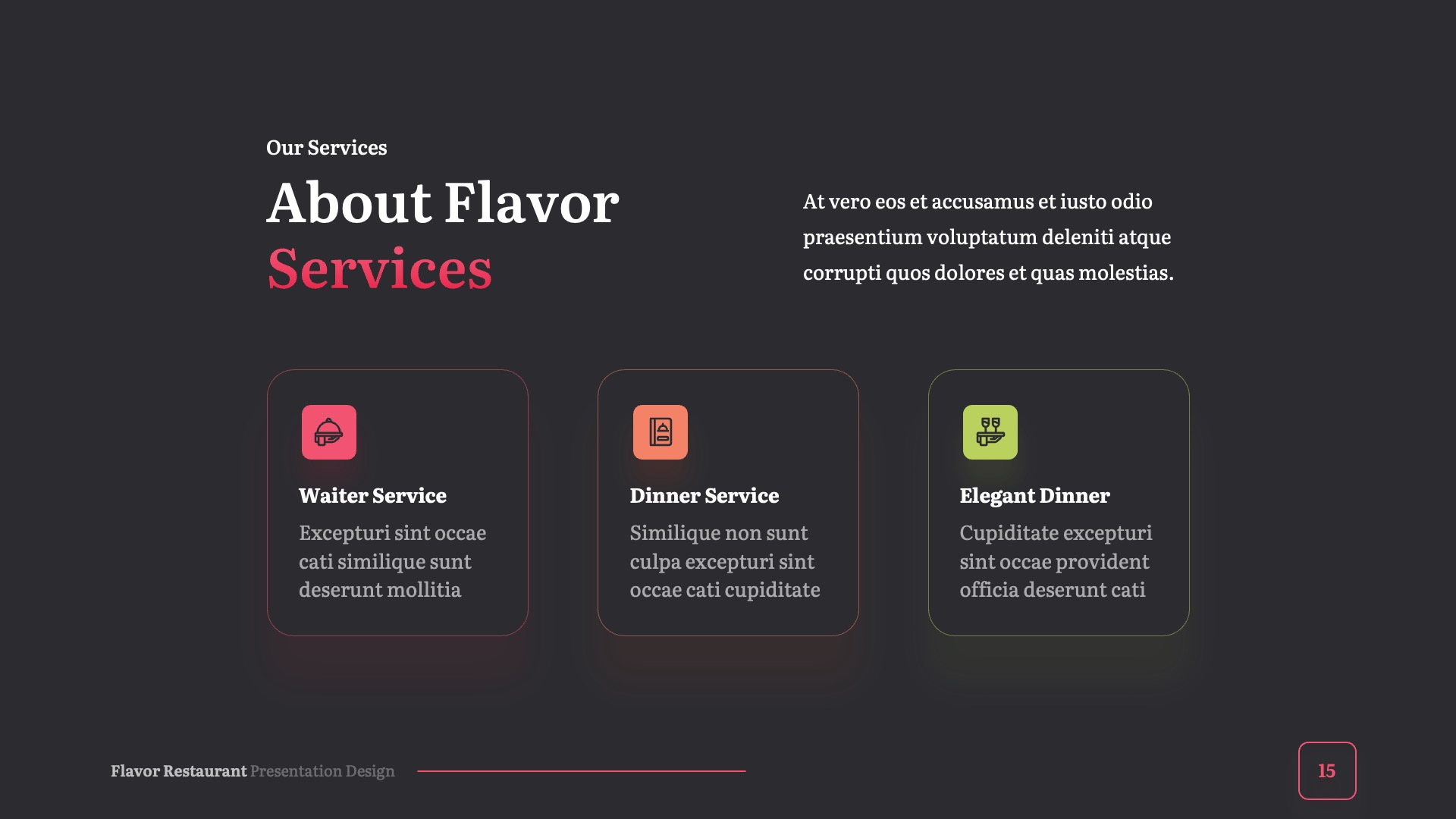 Flavor - Restaurant PowerPoint Presentation, Presentation Templates