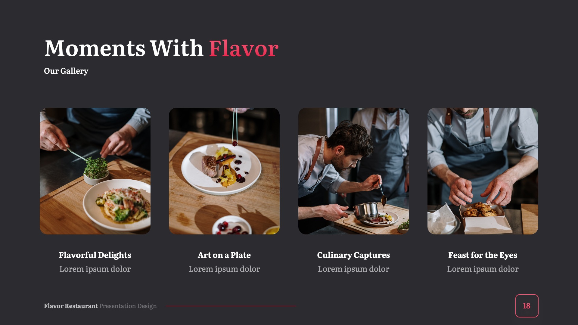 Flavor - Restaurant PowerPoint Presentation, Presentation Templates