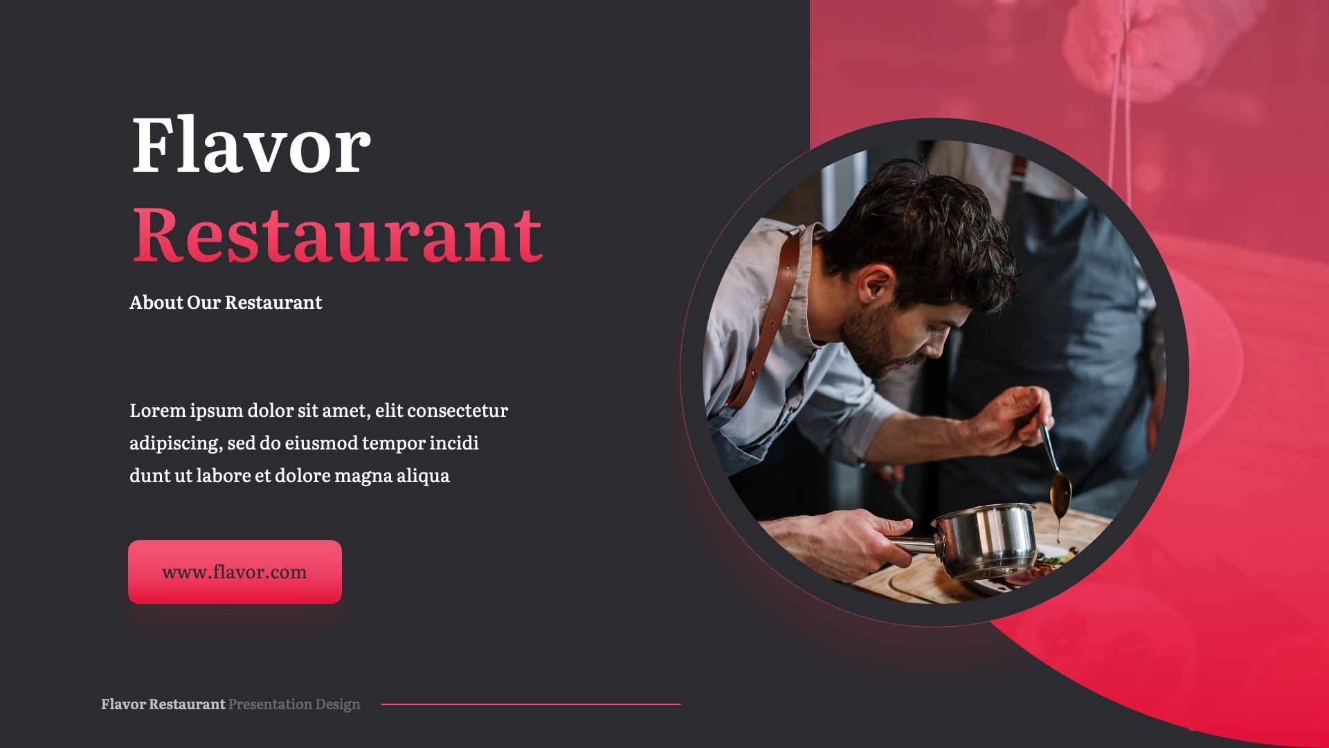 Flavor - Restaurant PowerPoint Presentation, Presentation Templates