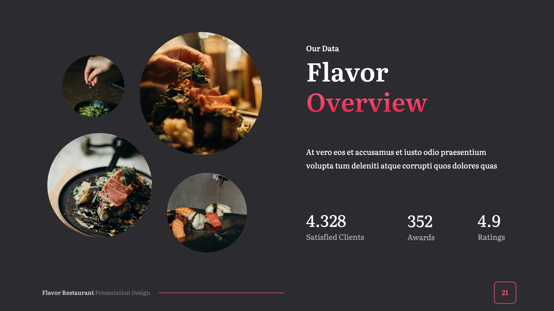 Flavor - Restaurant PowerPoint Presentation, Presentation Templates