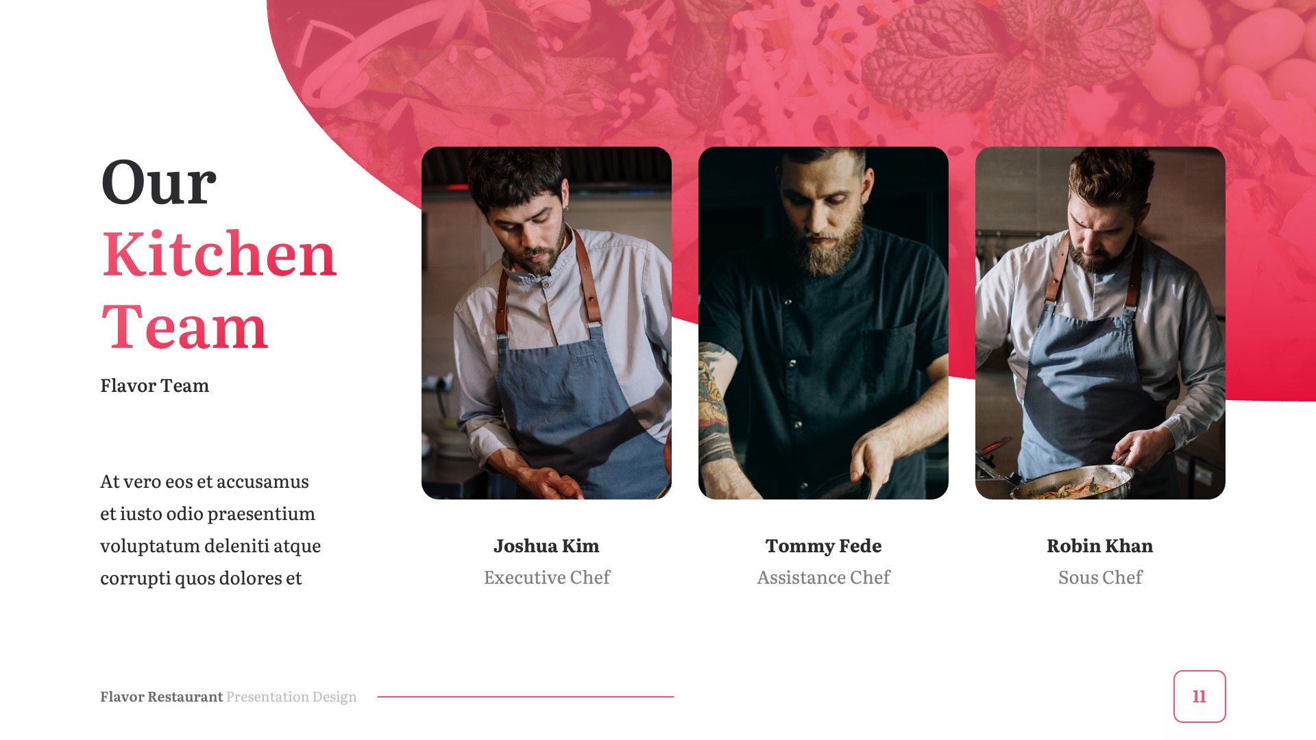 Flavor - Restaurant Google Slides Presentation, Presentation Templates