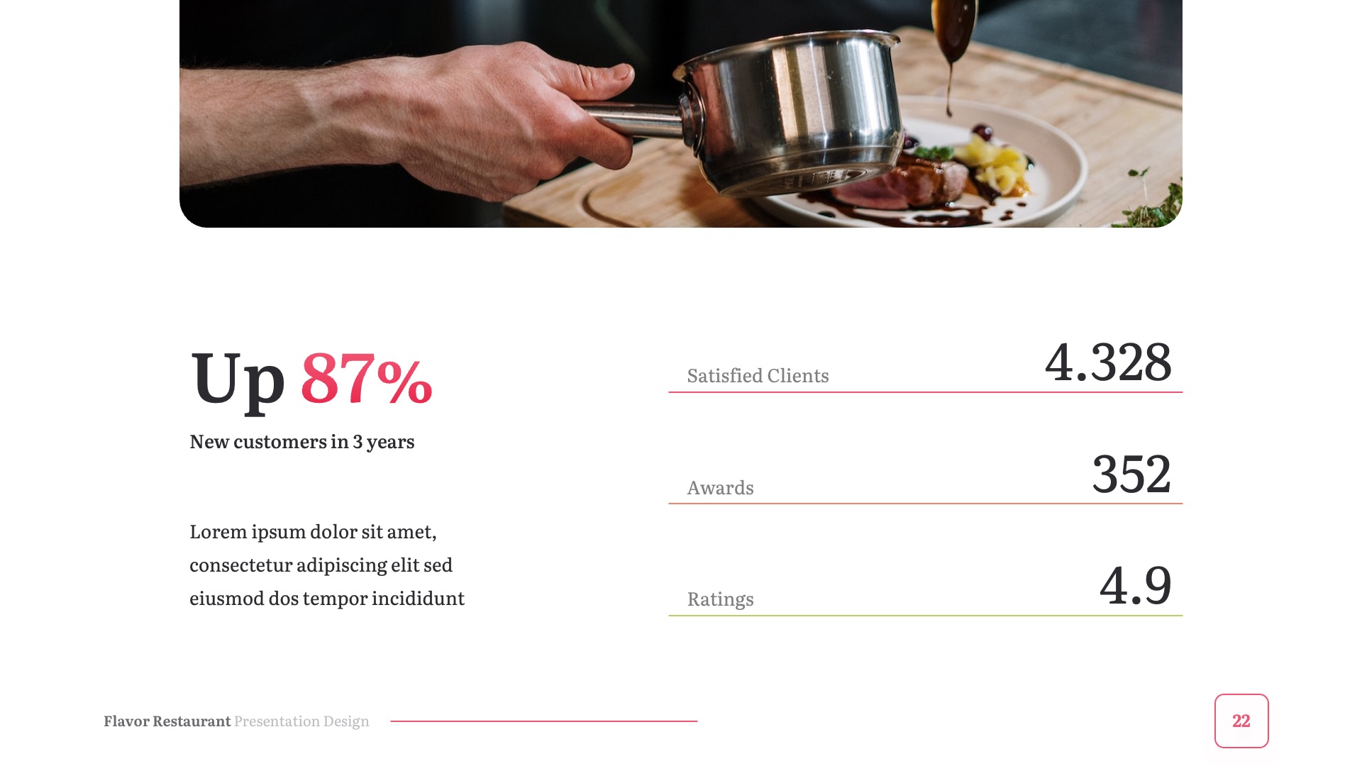 Flavor - Restaurant Google Slides Presentation, Presentation Templates