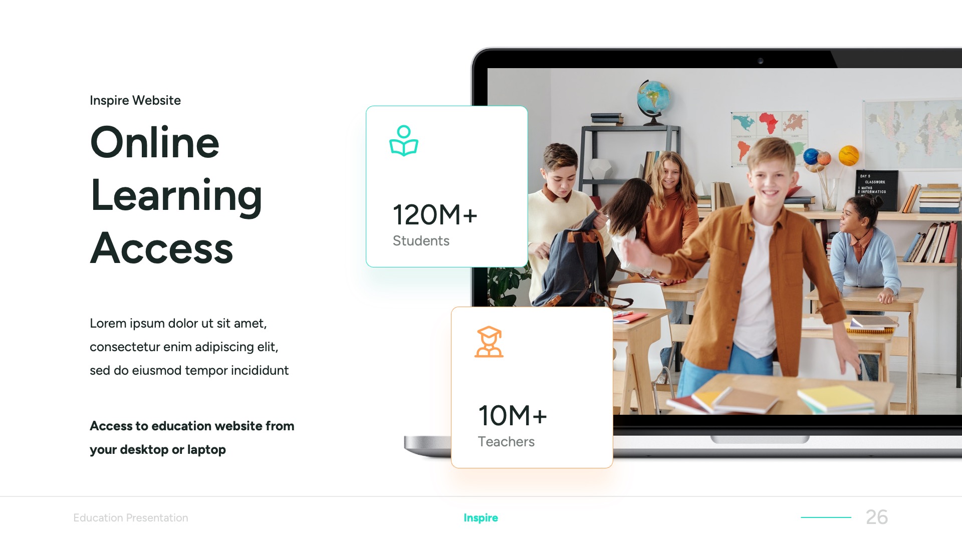 Inspire - Education Keynote Presentation, Presentation Templates ...