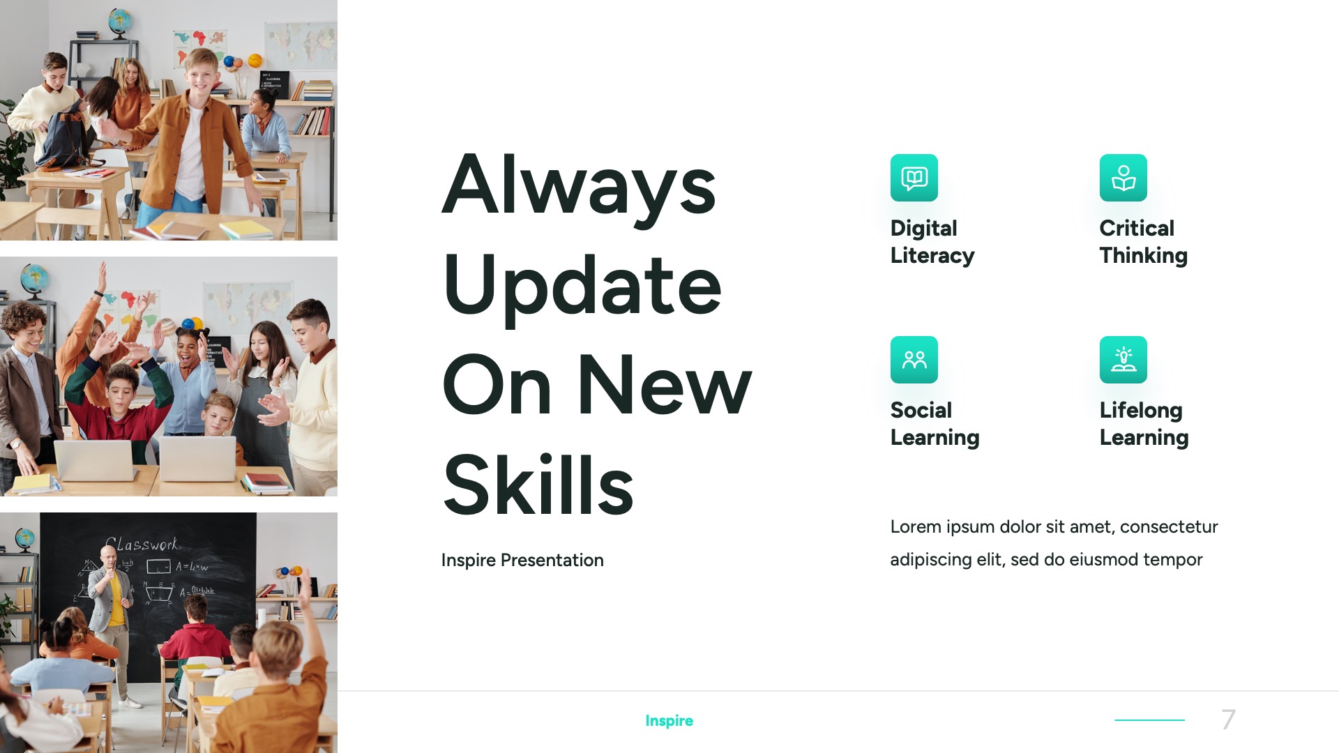 Inspire - Education Keynote Presentation, Presentation Templates ...