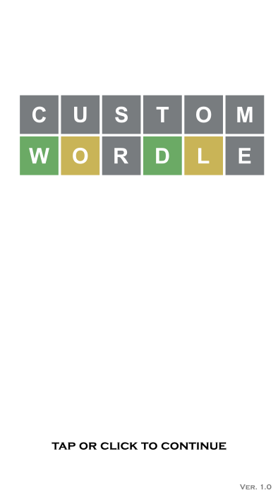 Custom Wordle by GamesGouki | CodeCanyon
