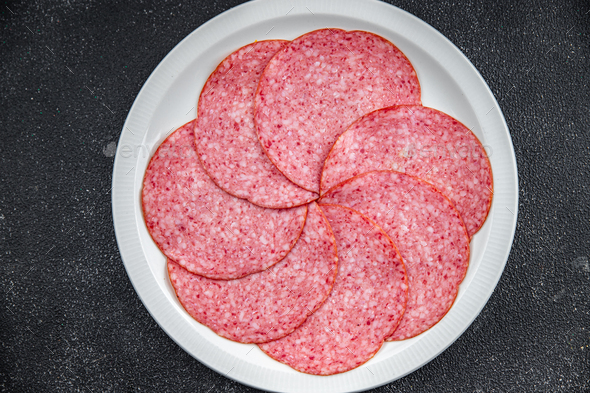 salami sausage fresh meat product ready to eat healthy eating cooking ...