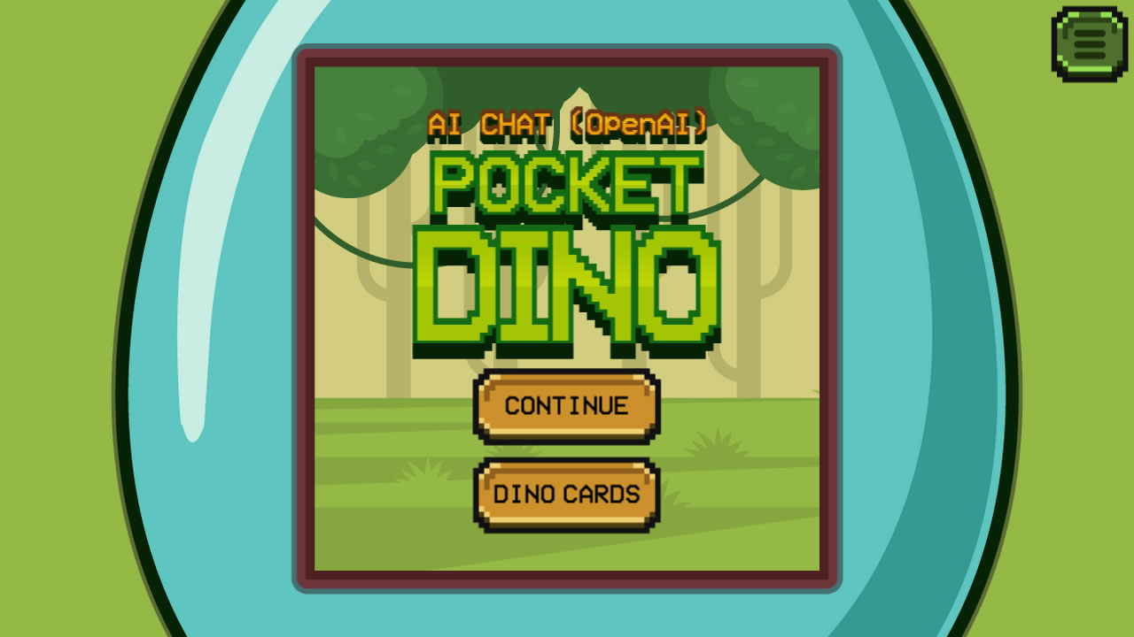 Pocket Dino (AI Chat) - HTML5 Game by demonisblack | CodeCanyon