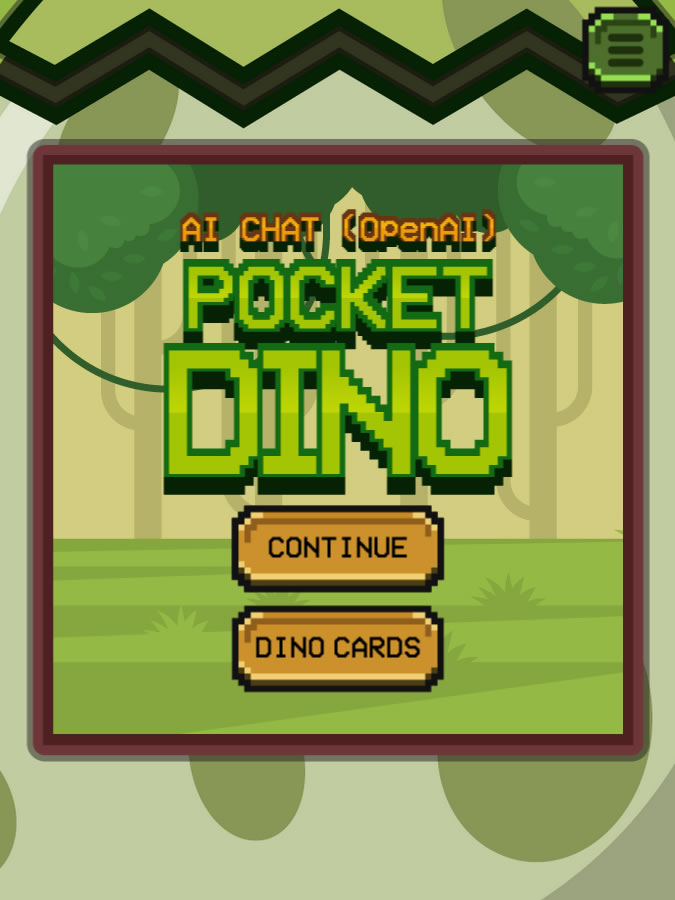 Pocket Dino (AI Chat) - HTML5 Game by demonisblack | CodeCanyon