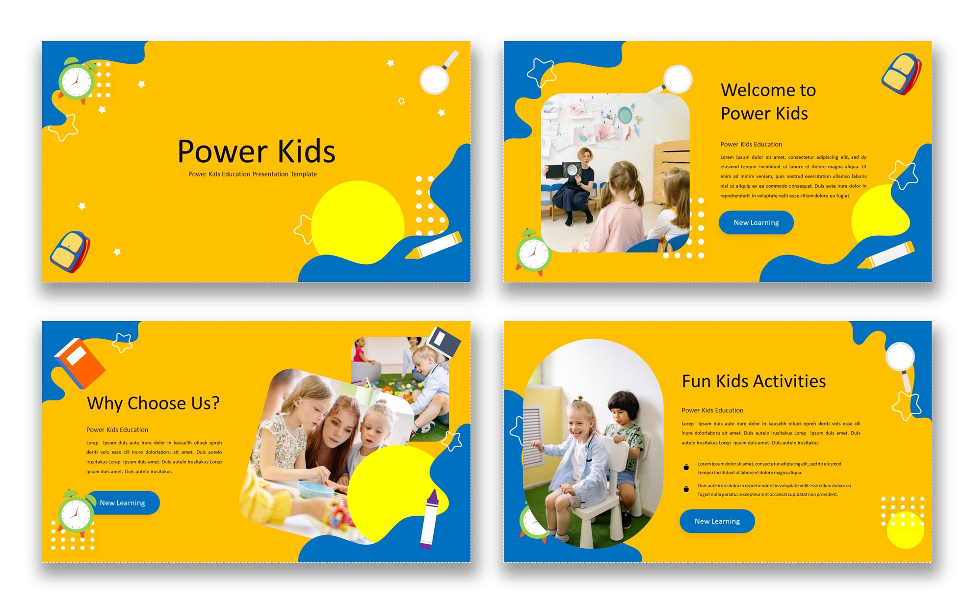 Powerkids - Education Keynote Template, Presentation Templates ...