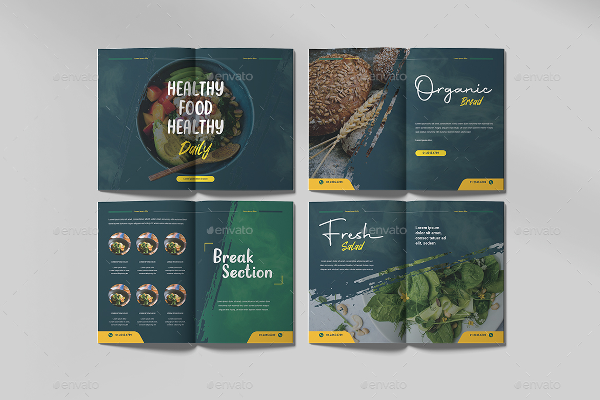 Restaurant Catalogue, Print Templates | GraphicRiver
