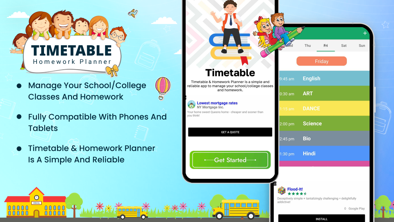 Timetable - Homework Planner‬ - School planner - To Do List - Daily ...