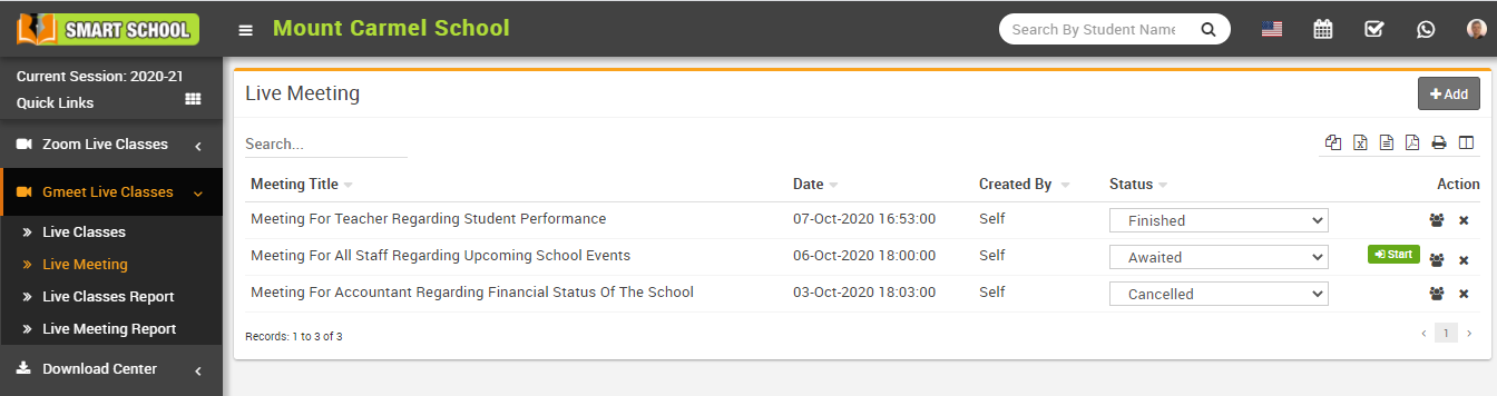 Smart School Gmeet Live Class by QDOCS | CodeCanyon