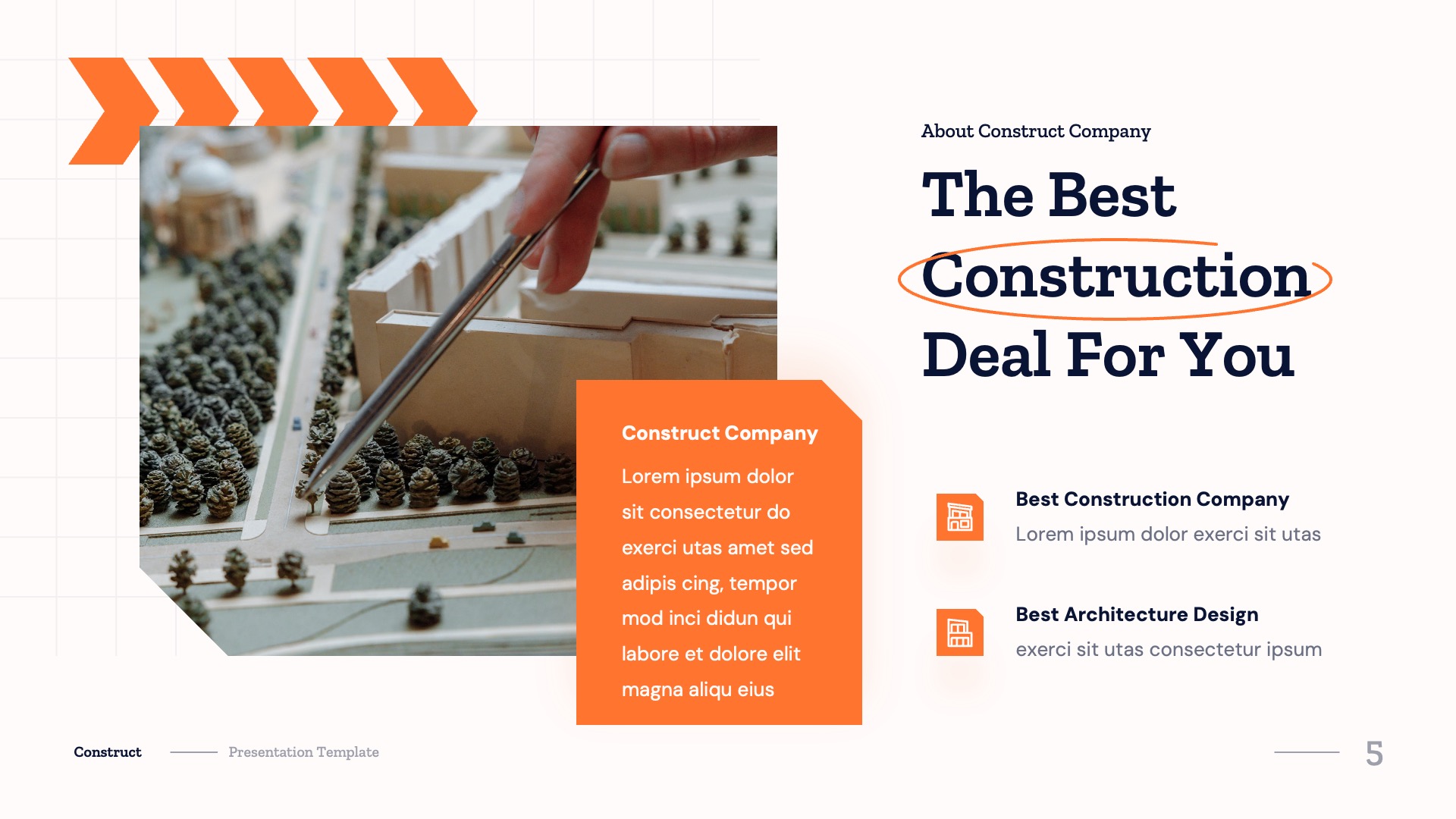 Construct - Construction PowerPoint Presentation, Presentation Templates