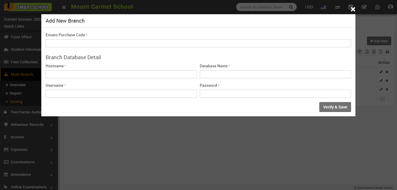Smart School Multi Branch by QDOCS | CodeCanyon