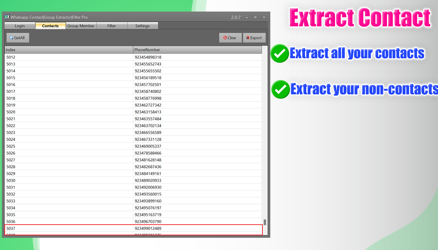 Whatsapp Contact|Group Extractor|Filter by IonicStudio | CodeCanyon