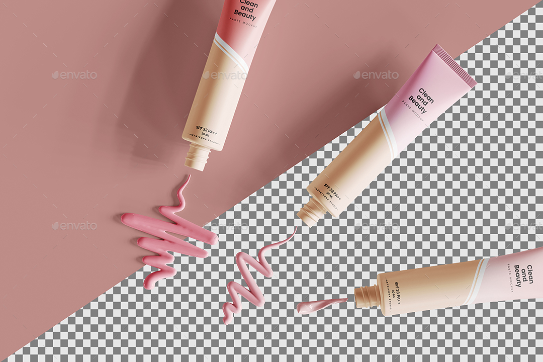 Cosmetic Paste Mockup, Graphics | GraphicRiver