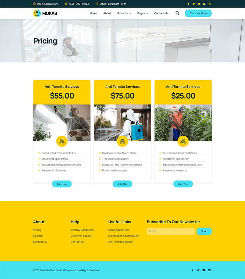Mokab - Pest Control Services Elementor Pro Template Kit by Nile-Theme Mokab - Pest Control Services Elementor Pro Template Kit by Nile-Theme