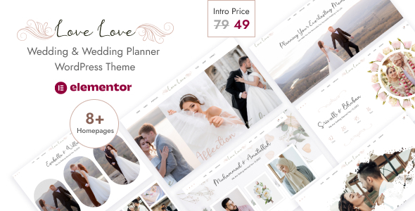 Lovelove - Wedding & Planner WordPress Theme by wpoceans | ThemeForest