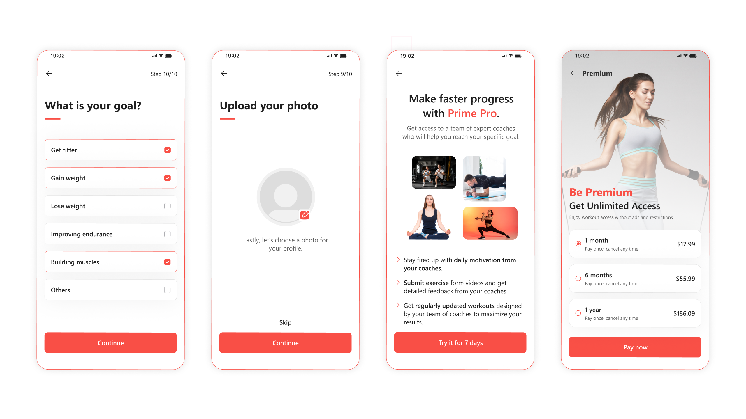Prime Fitness Flutter App UI Kit by thefuturelens | CodeCanyon