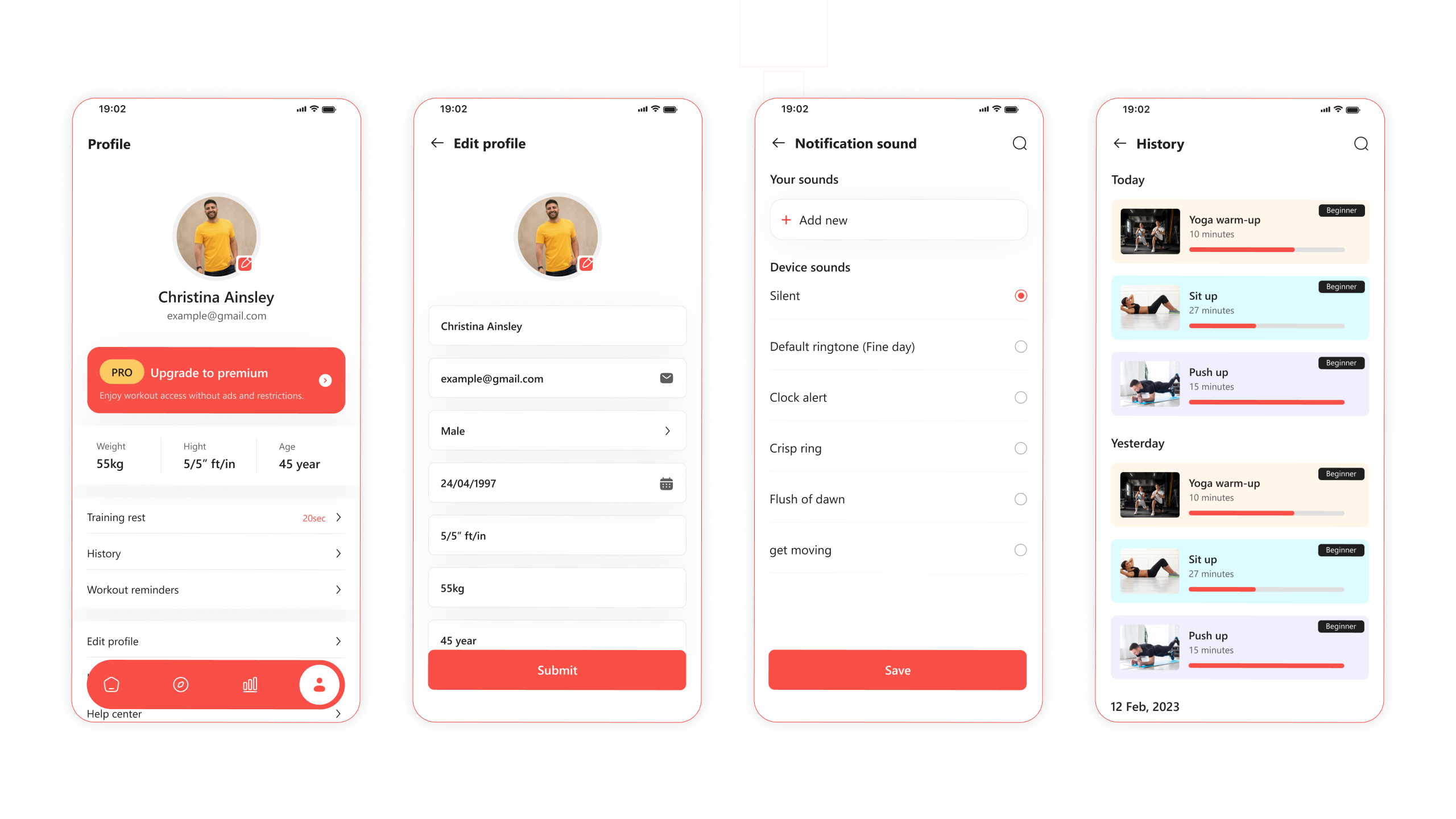 Prime Fitness Flutter App UI Kit by thefuturelens | CodeCanyon