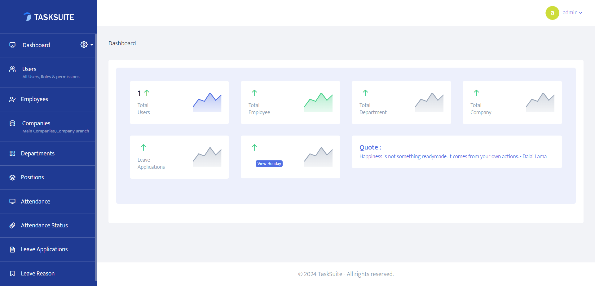 Tasksuite - Human Resource Management System by media-city | CodeCanyon