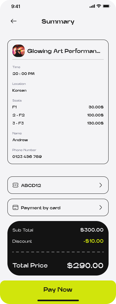 Festify - Event Booking App React Native CLI Ui Kit by upliftthemes