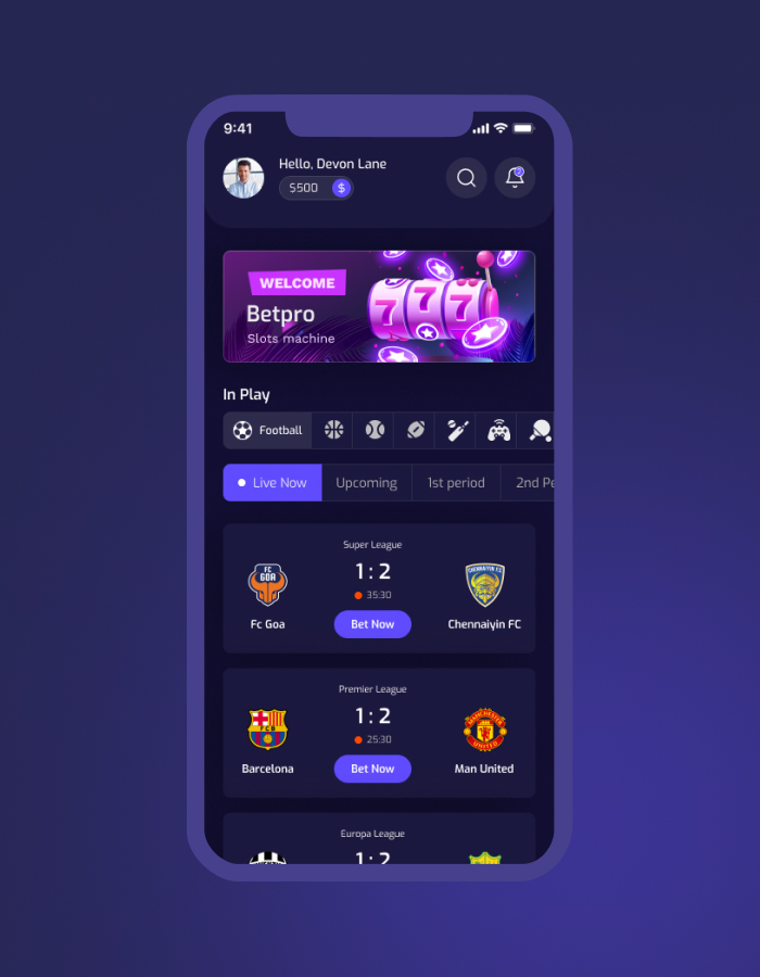 Betpro- Sports Betting Mobile App Template by webnextpro | ThemeForest