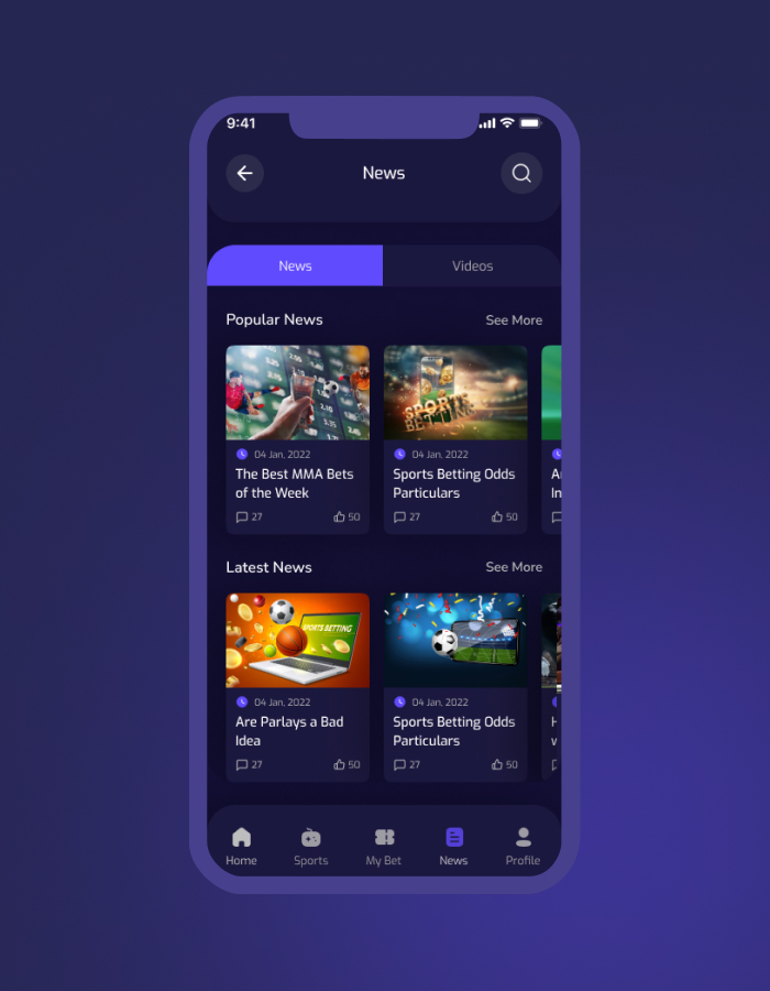 Betpro- Sports Betting Mobile App Template by webnextpro | ThemeForest