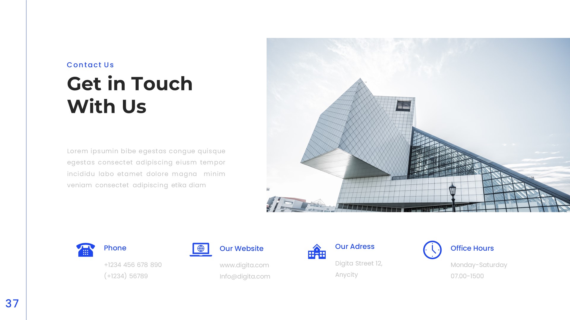 Digita – Digital Agency PowerPoint Template, Presentation Templates