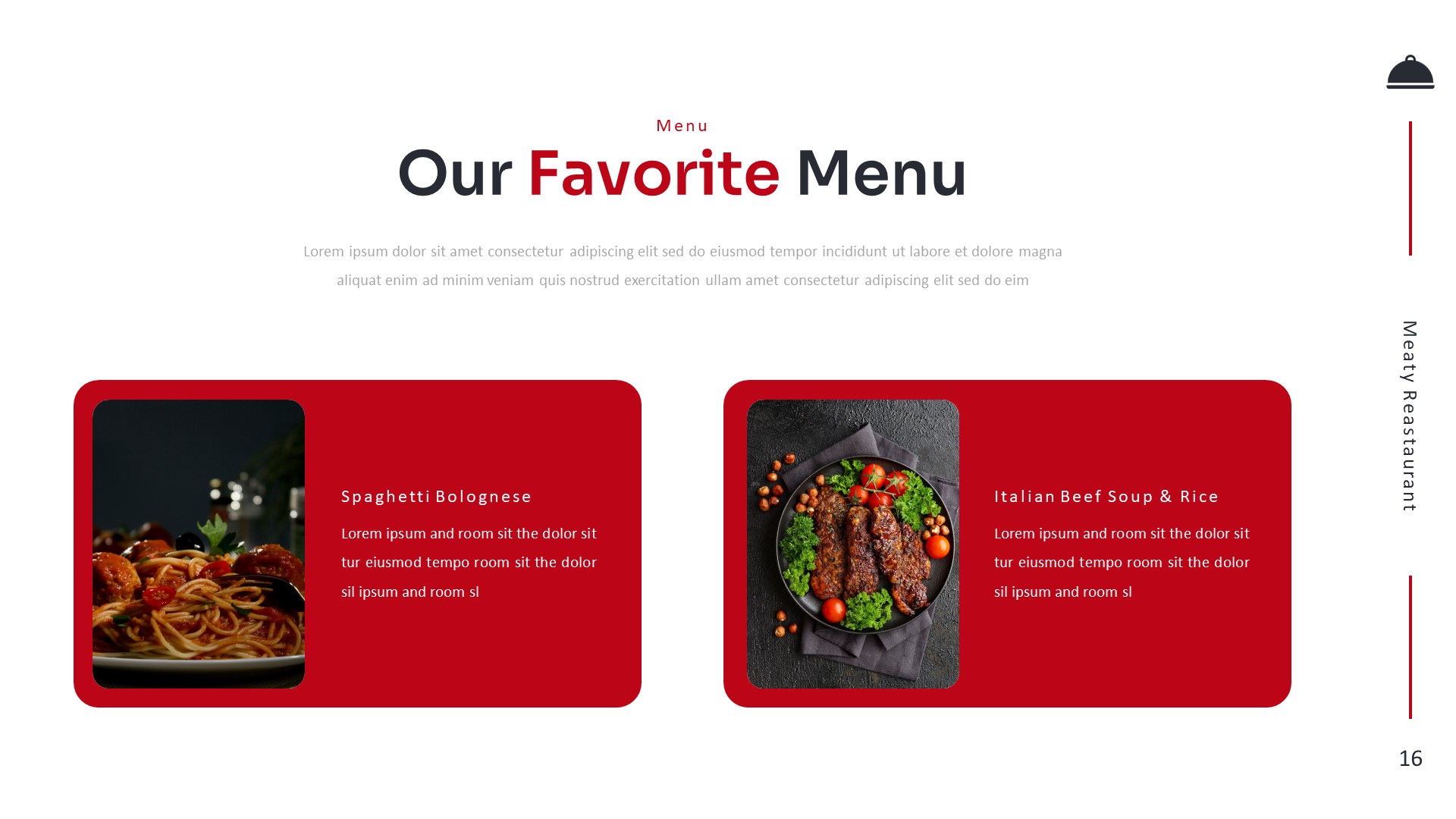 Meaty – Food Google Slides Template, Presentation Templates | GraphicRiver