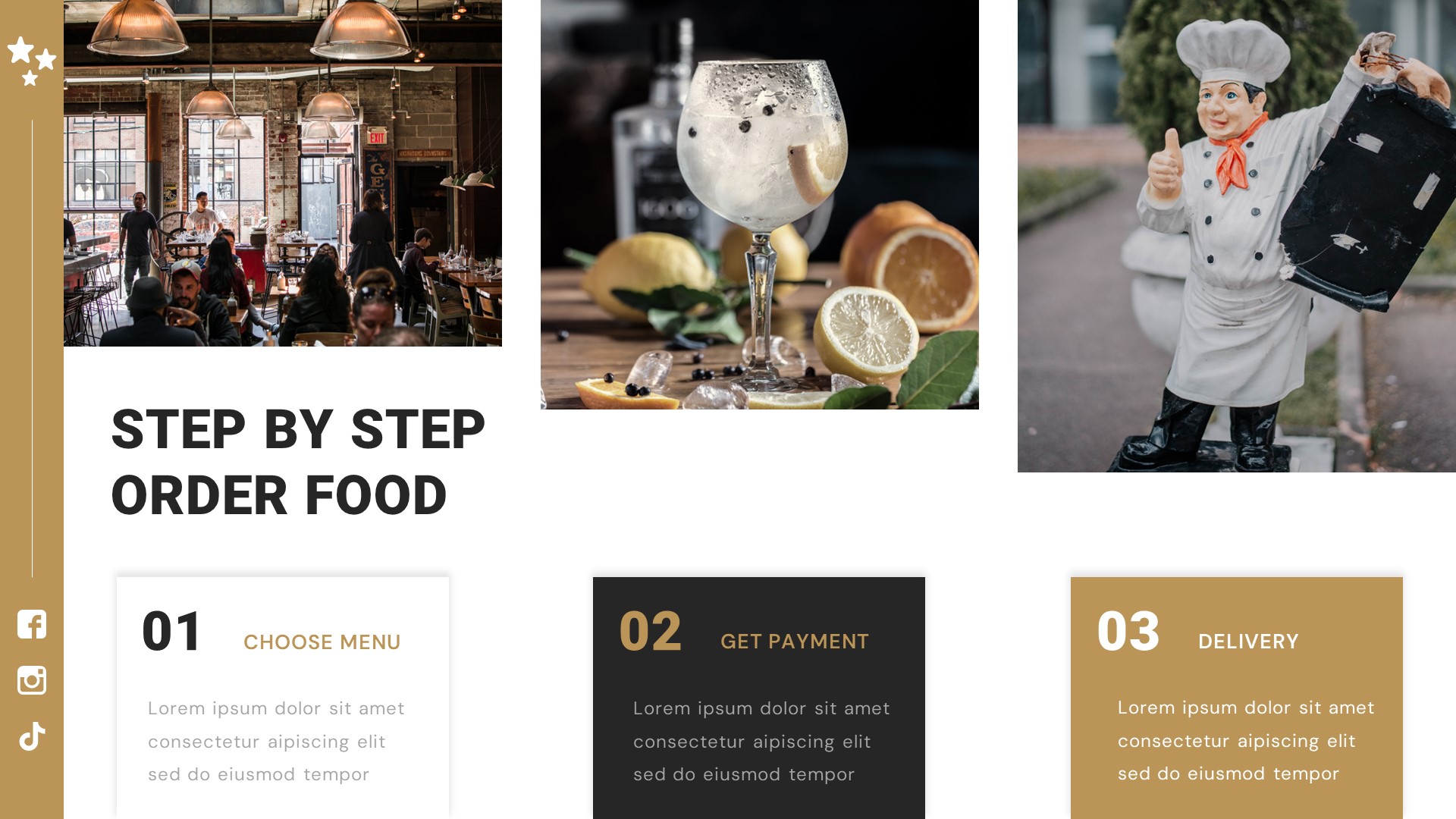 Foodmunt - Food & Beverages PowerPoint Template, Presentation Templates
