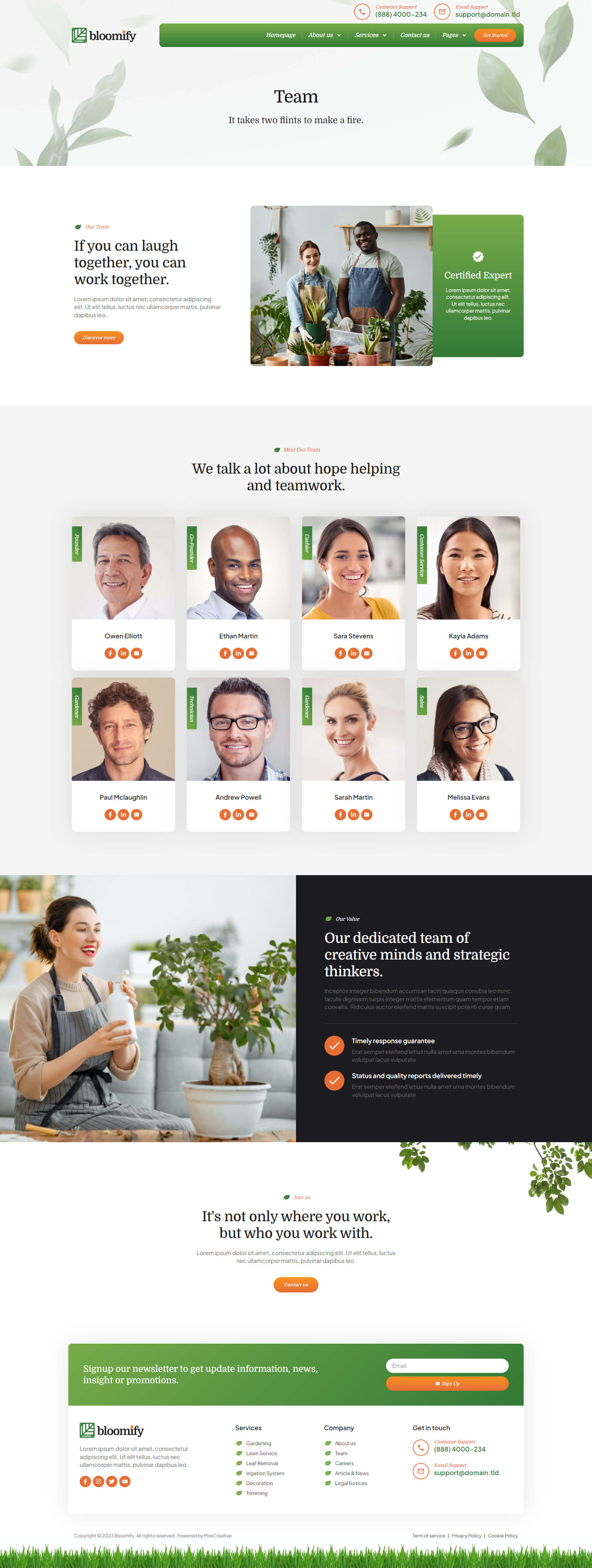 Bloomify - Gardening & Landscape Service Elementor Template Kit by ...