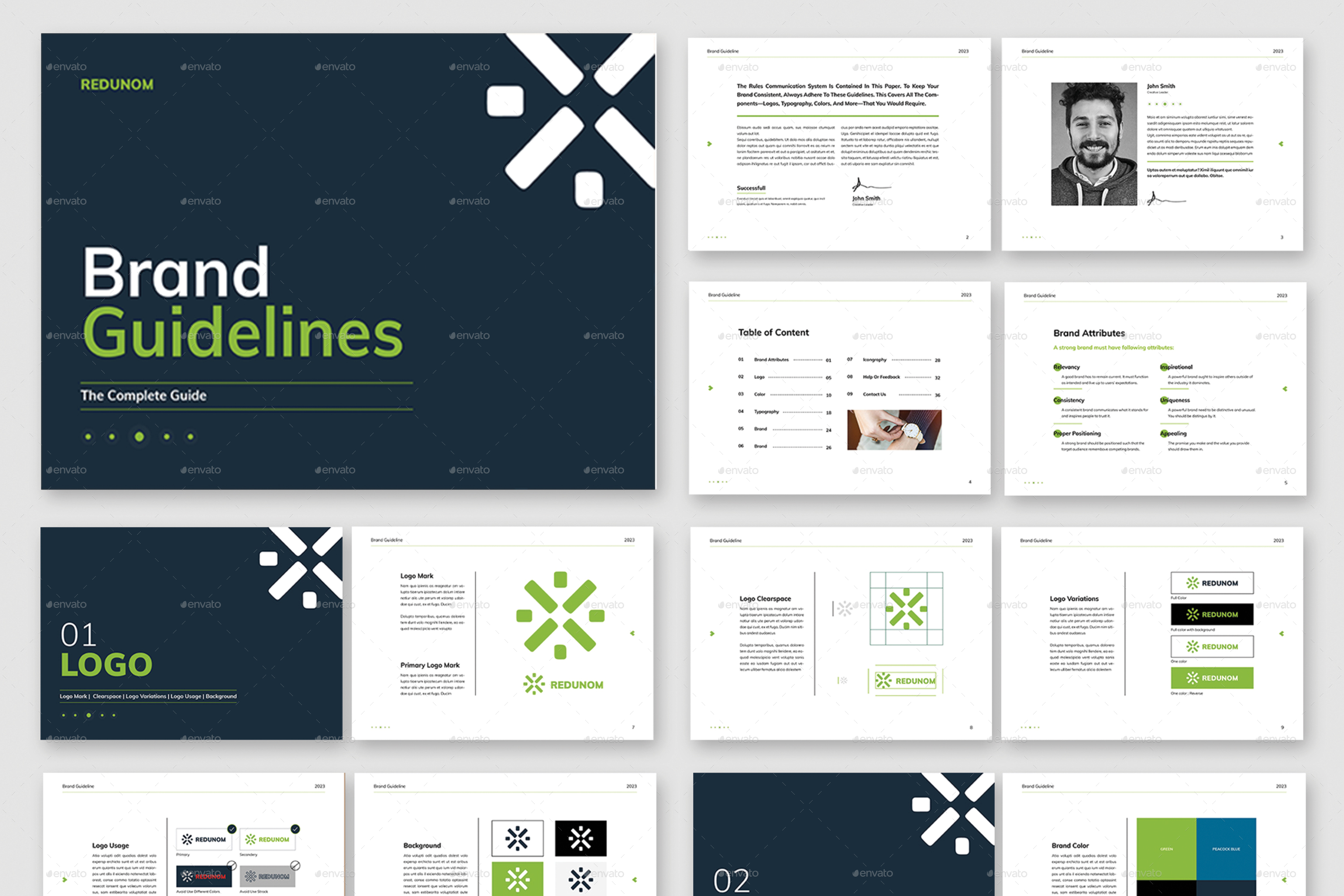 Brand Guideline Design Layout, Print Templates | GraphicRiver
