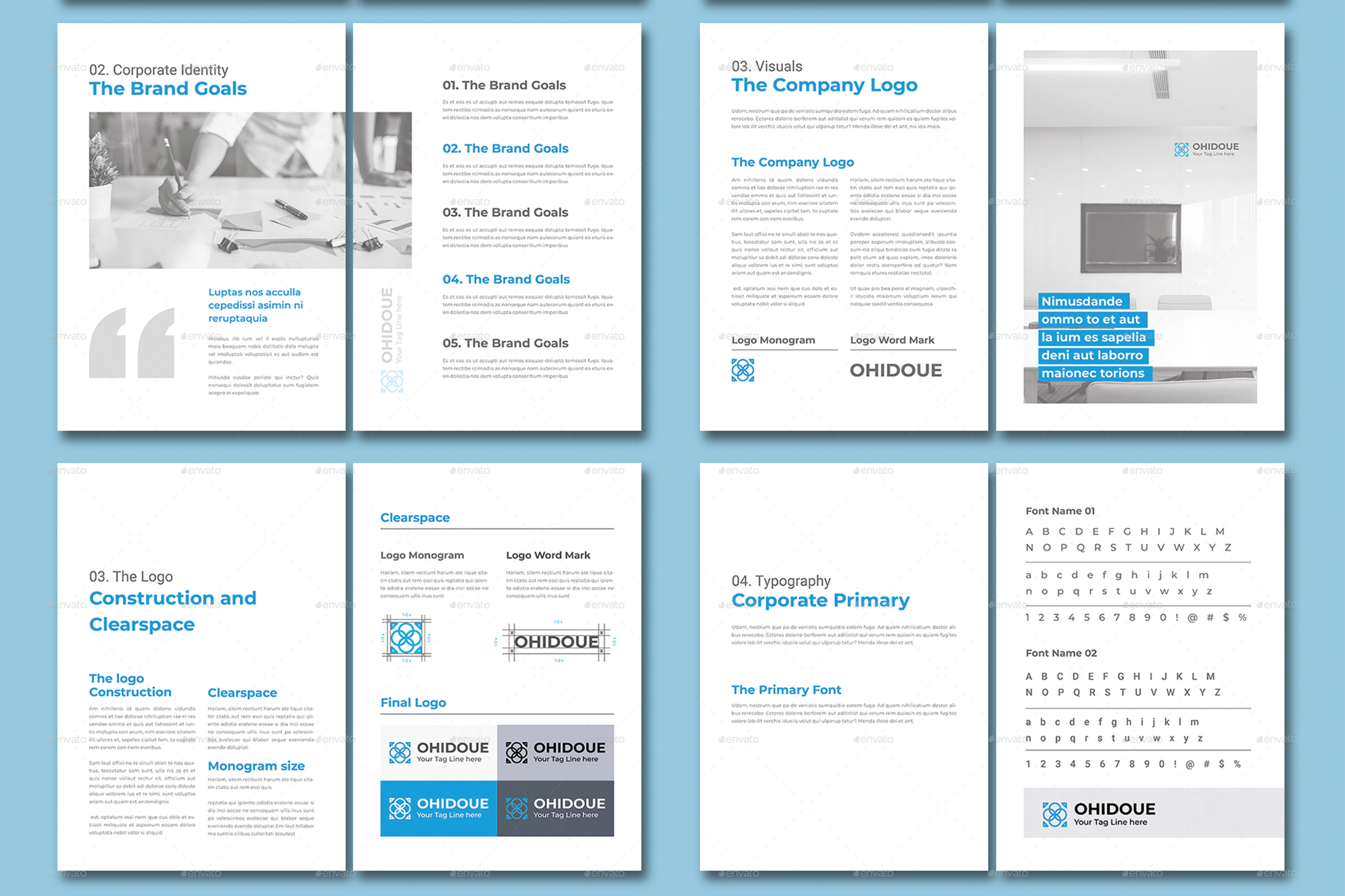 Brand Guideline Layout Design, Print Templates | GraphicRiver