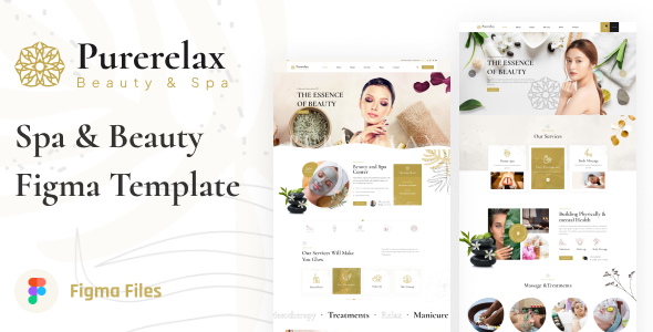 Purerelax - Spa & Beauty Figma Template by thimshop | ThemeForest