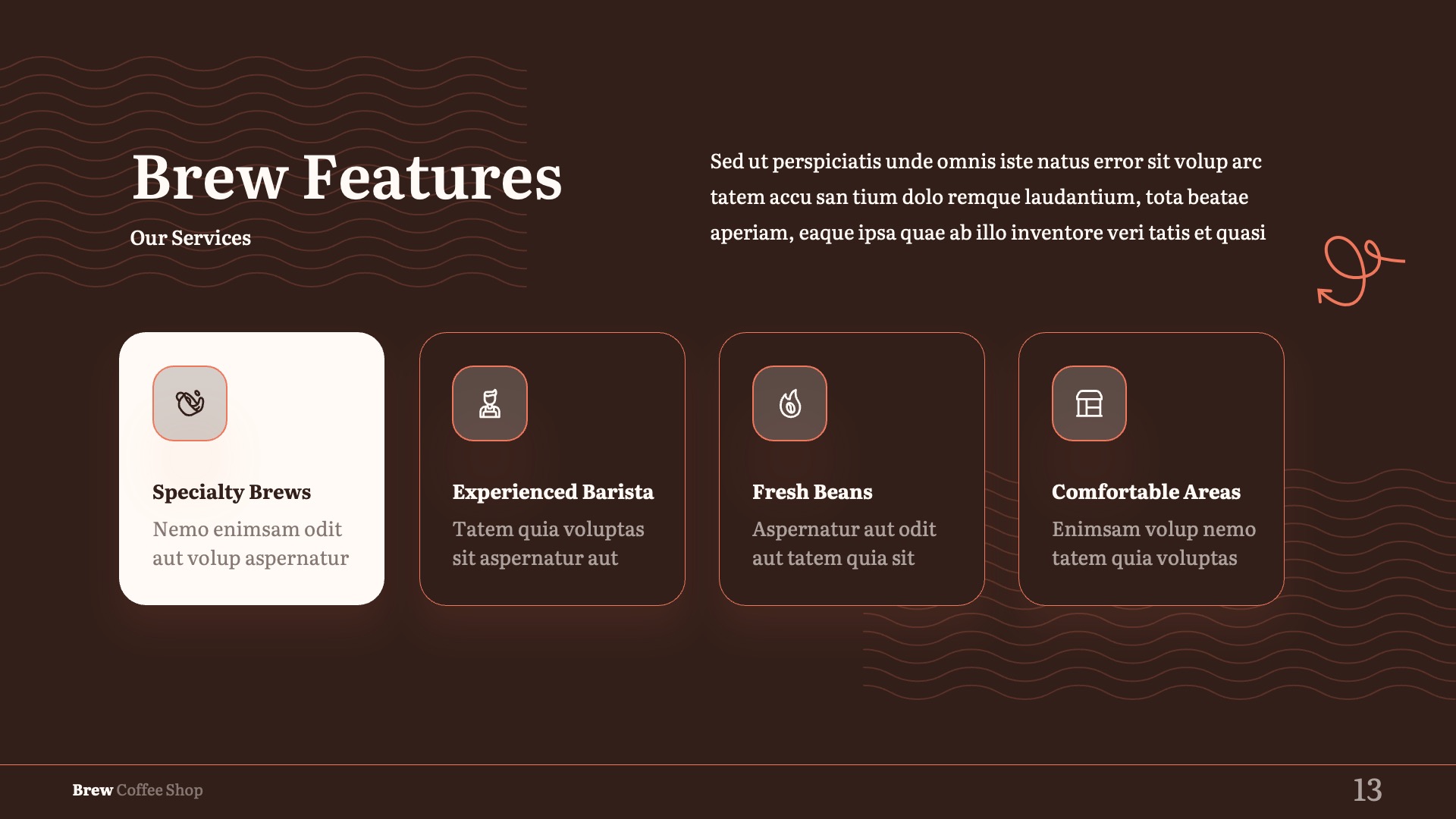 Brew - Coffee Shop PowerPoint Presentation, Presentation Templates