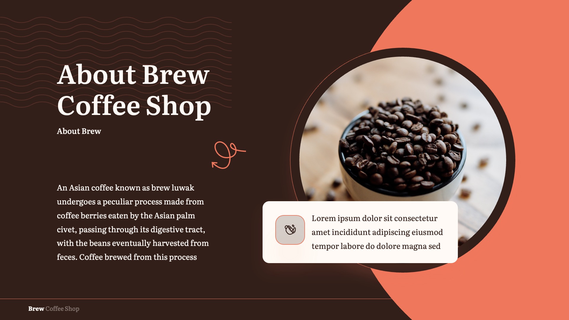 Brew - Coffee Shop PowerPoint Presentation, Presentation Templates