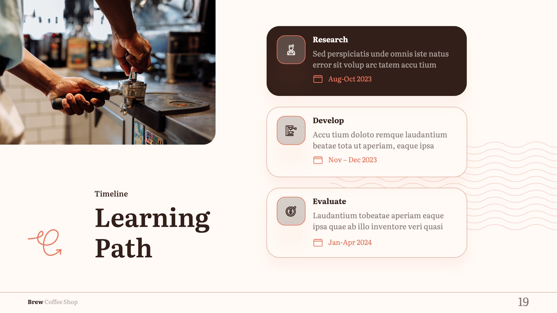 Brew - Coffee Shop Google Slides Presentation, Presentation Templates